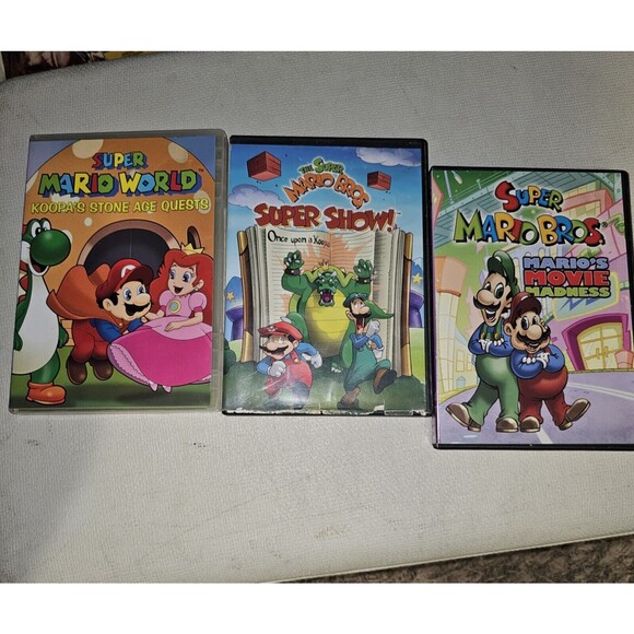 Other | Super Mario Bros Dvd Bundle 3 Dvds Lot Marios Movie Madness ...